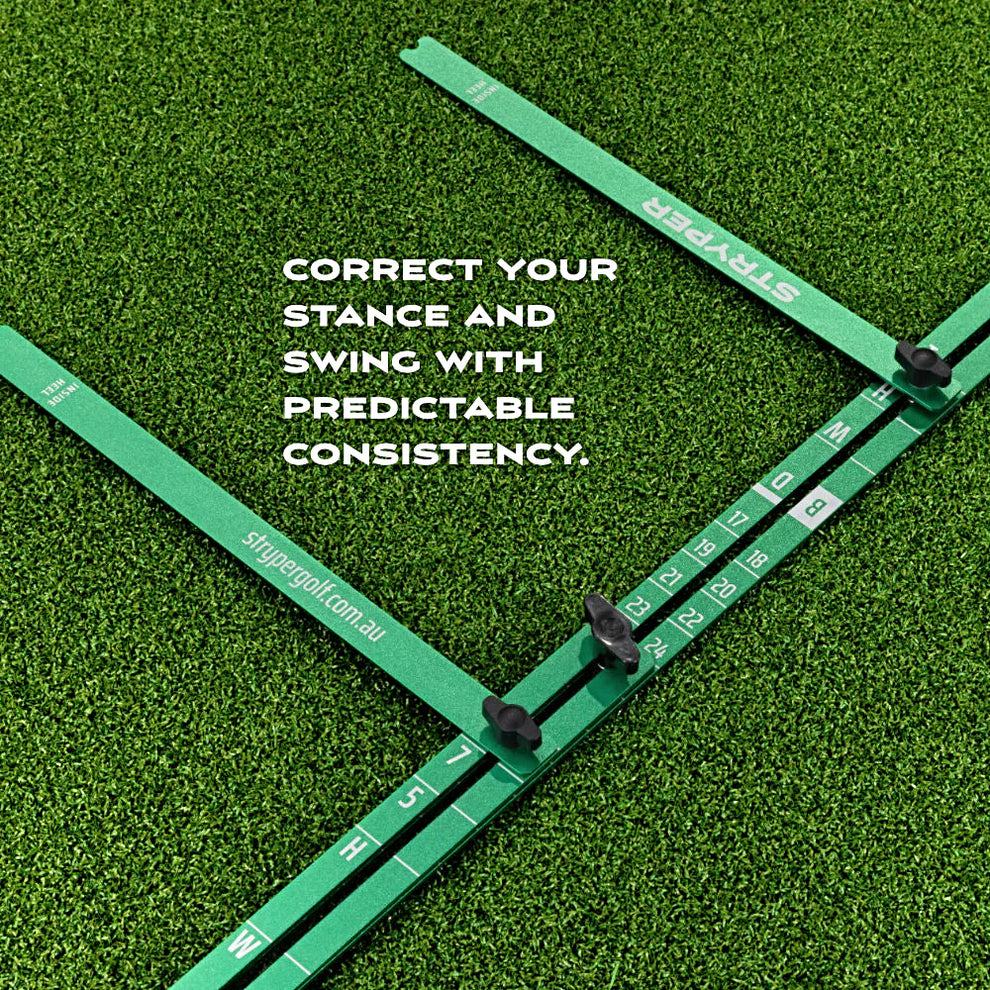 Setup Training Aid: Ball Position, Stance Width, Low Point