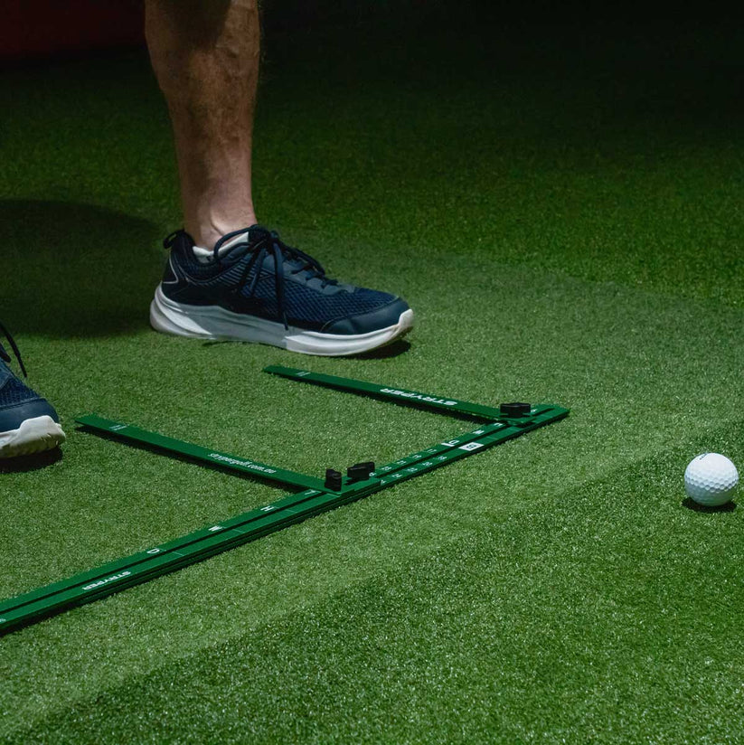 Setup Training Aid: Ball Position, Stance Width, Low Point