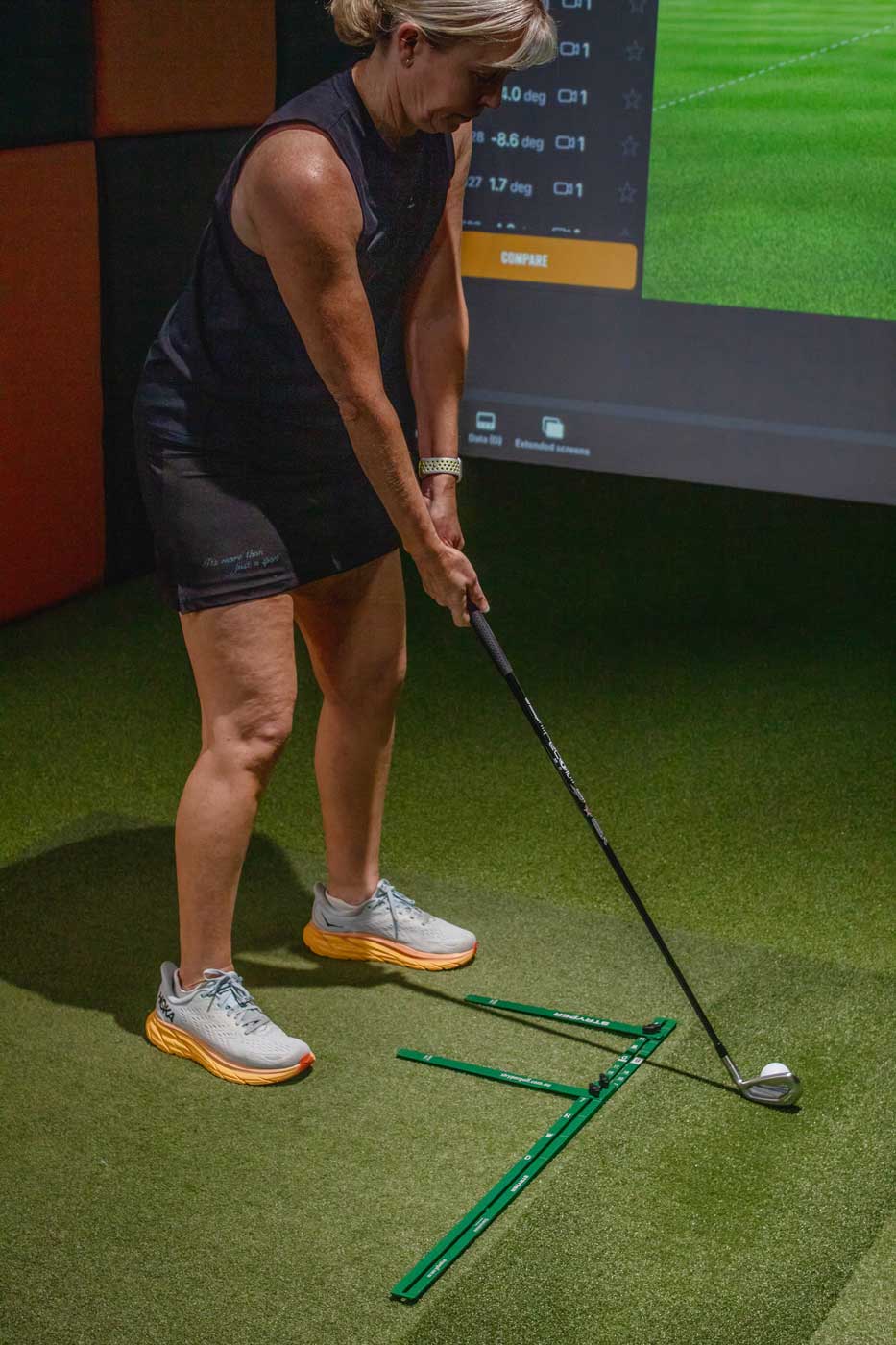 Setup Training Aid: Ball Position, Stance Width, Low Point