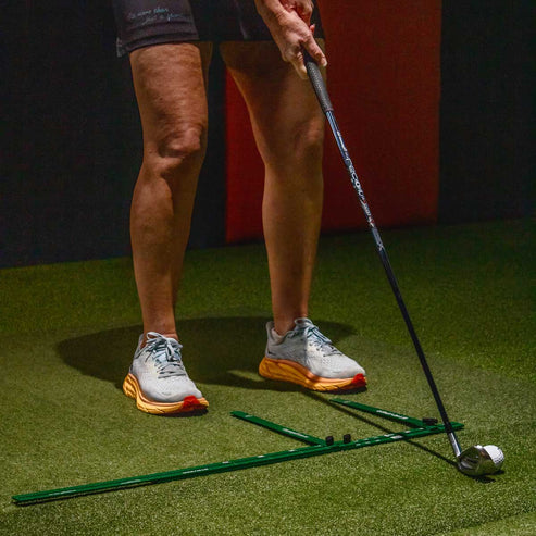 Setup Training Aid: Ball Position, Stance Width, Low Point